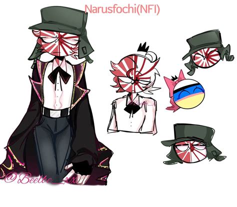 Countryhumans ศิลปะคาแรคเตอร์ ญี่ปุ่น ศิลปะ