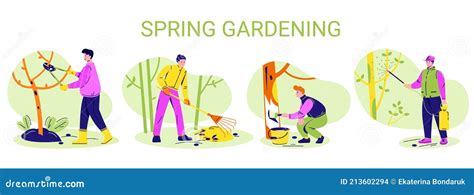 Tree Pruning Vector Illustration Labeled Educational Plant Shaping