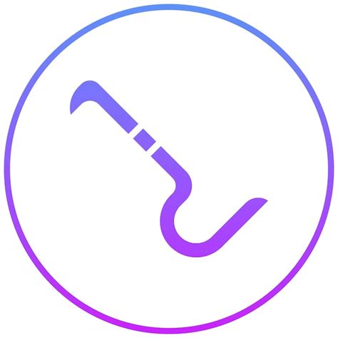 Crowbar Vector Icon Illustration Of Firefighter Iconset Premium Vector