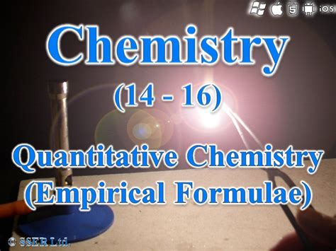 Quantitative Chemistry Empirical Formulae Sser Ltd Shop
