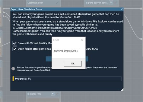 Experimental Build Does Not Make A Stand Alone Game VR And Windows Issue