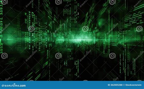 Screen Matrix Texture Stock Illustration 362005288