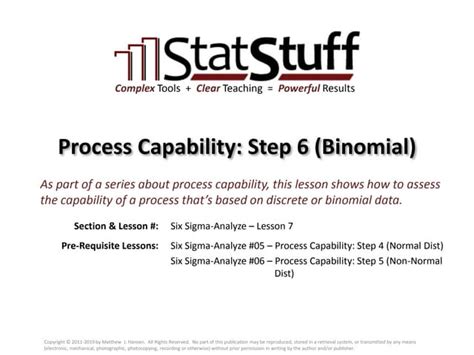 Process Capability Step 6 Binomial Pptx