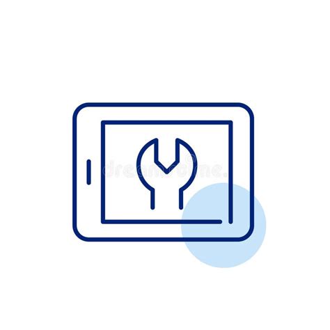 Tablet And Wrench Custom Settings Tech Troubleshooting Pixel Perfect