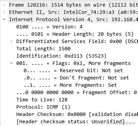 计网实验三 网络协议的分析实验三 网际协议ip Csdn博客