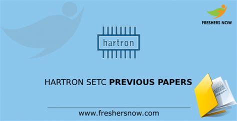 hartron setc previous question papers pdf download