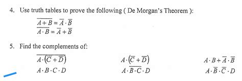 Solved Use Truth Tables To Prove The Following De Chegg