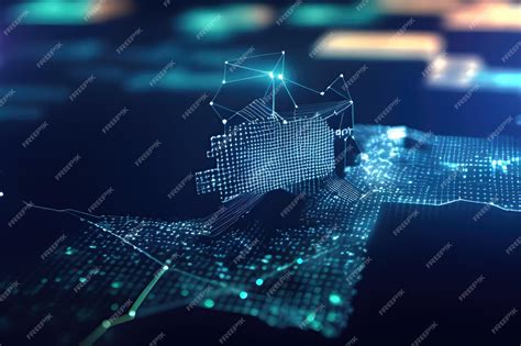premium ai image big data binary code futuristic information
