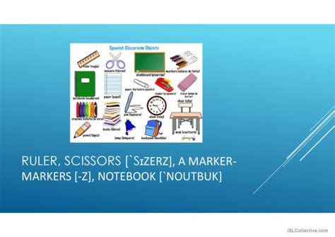 Classroom Objects Pictionary Pictur English Esl Powerpoints