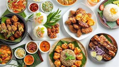 Full Package Menu Served During Lebaran Eid On The Table White