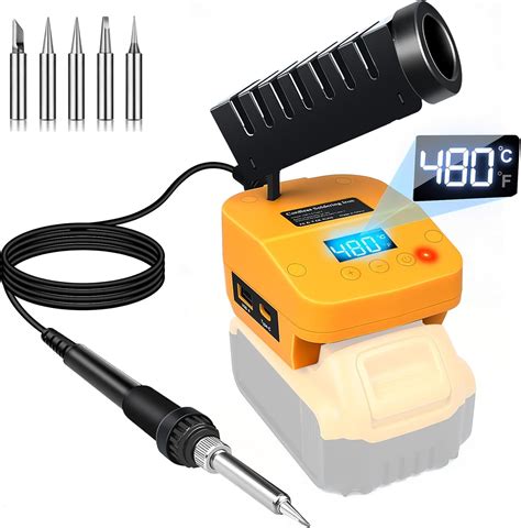 Fiihio Cordless Soldering Station Compatible With Dewalt 20v Battery