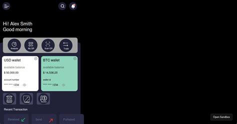 Dashboard Codesandbox