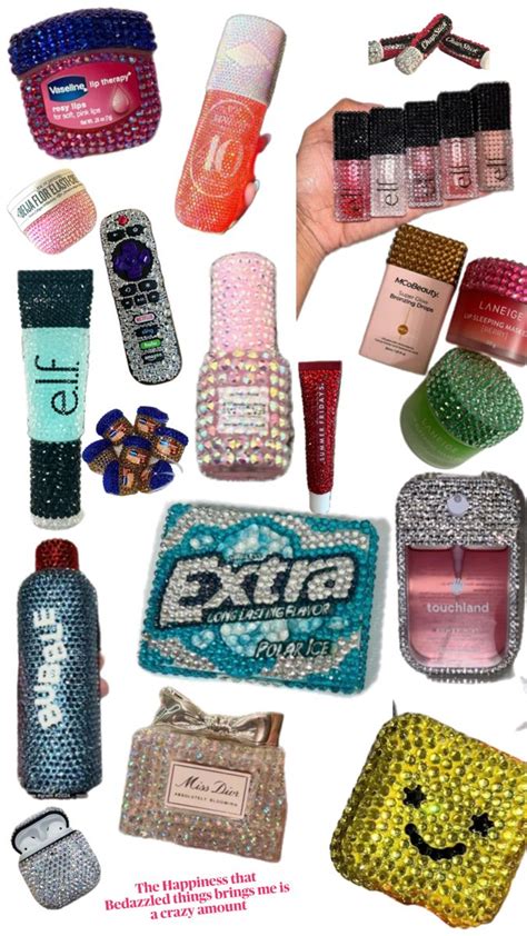 Bedazzled Things 🥹 Bedazzle Ideas Projects Diy Rhinestone Crafts