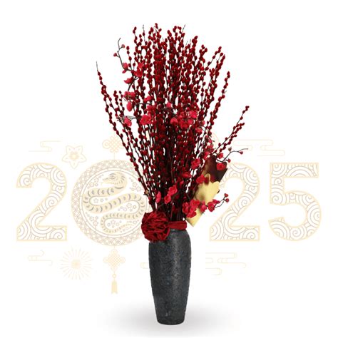 Pussy Willow Arrangement Scarlet Blossom Toh Garden Singapore