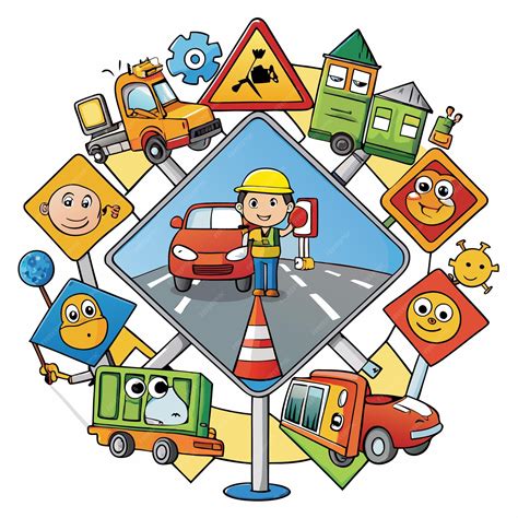 Premium Vector Comprehensive Guide To Traffic Signs Enhancing Road Safety