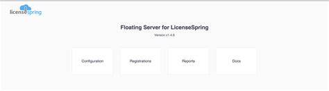 Floating Server Ui Licensespring Documentation