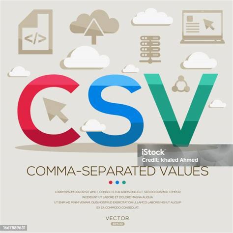 Csv Commaseparated Values Stock Illustration Download Image Now Applying Business Computer