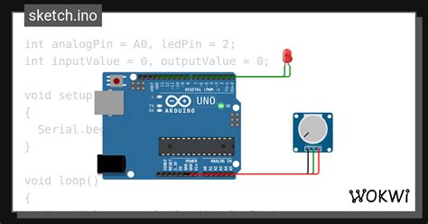 Potentiometer Controlling Led Wokwi Esp32 Stm32 Arduino Simulator