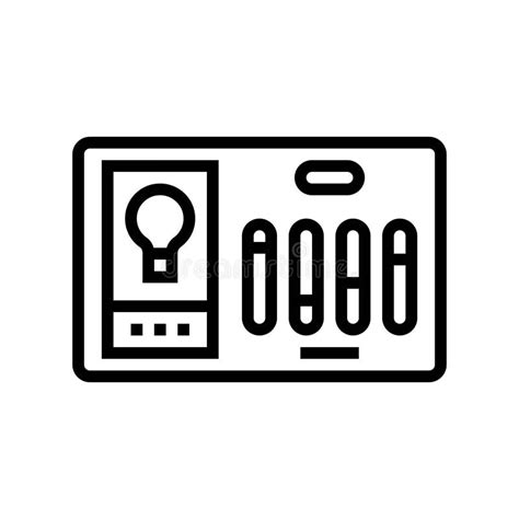 Lighting Controls Efficient Icon Doodle Illustration Stock Vector