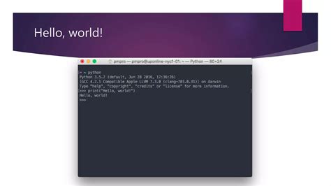 Introduction To The Basics Of Python Programming Part 1 Pptx