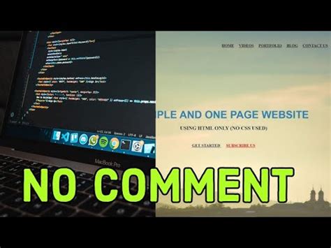 How To Make A Beautiful And Simple WebPage Using HTML Only No CSS Used HTML TUTORIALS YouTube