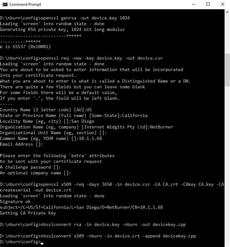 Creating A Self Signed Ssl Certificate For Secure Iot Applications