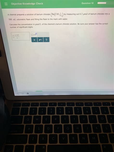solved e objective knowledge check question 10 chemist