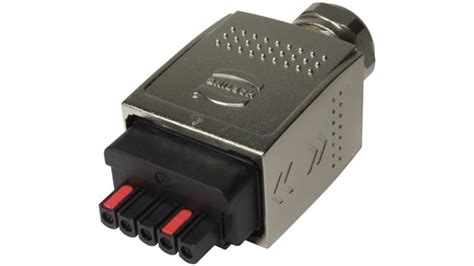 09354340401 Harting Han Push Pull V14 Netzstecker Stecker 5 Polig