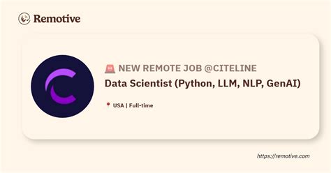 [hiring] data scientist python llm nlp genai citeline