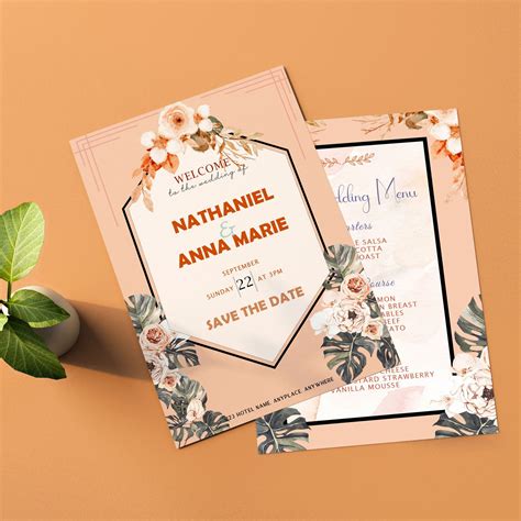 Custom Printed Invitations 6x4 Wedding Invitations 16pt Card Stock
