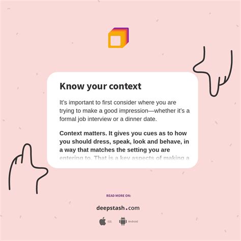 know your context deepstash