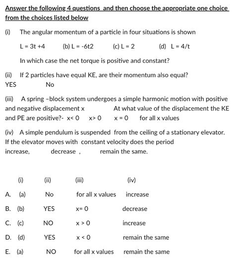 solved i the angular momentum of a particle in four