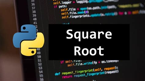 How To Calculate Square Root For Beginners In Python 💻 Youtube