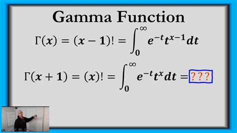 The Gamma Function Eulers Integral Of The Second Kind Youtube