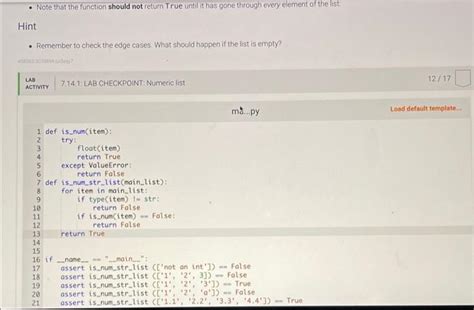 solved write a function is num str list that expects a