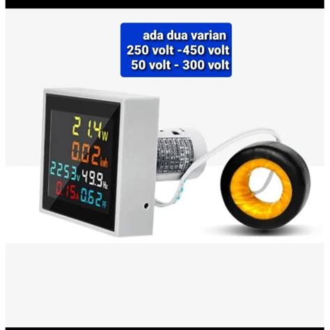 Jual Voltmeter Amper Meter Listrik Digital 6in1 Multi Meter Multi Fungsi Shopee Indonesia