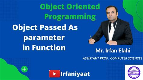 Object Passed As Parameter In Function Irfaniyaat Youtube