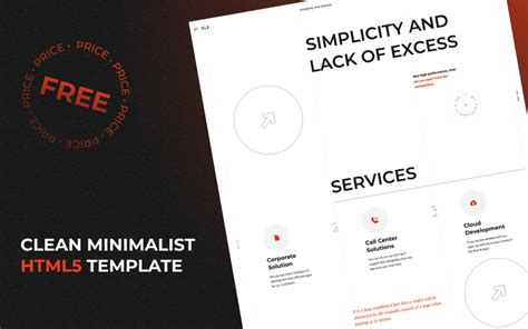 Free Clean Minimalist Html5 Website Template