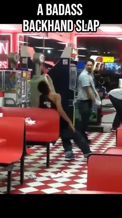 That's the most badass backhand slap I have ever seen 😳 #boxing #selfdefense #shorts #fight ...