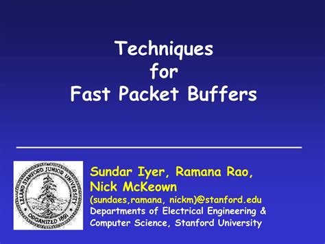 Ppt Techniques For Fast Packet Buffers Powerpoint Presentation Free