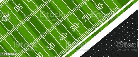 플랫 스타일의 스포츠와 승리 개념 미식 축구를 할 수있는 축구장 미식 축구에 대한 스톡 벡터 아트 및 기타 이미지 미식 축구 미식 축구공 놀기 Istock