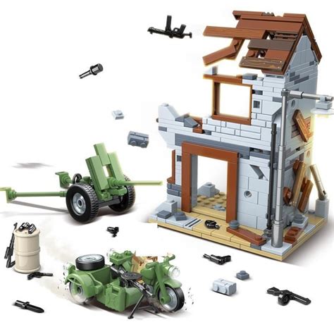War 2 Building Blocks Ww2 Militaryd Custom Building Blocks Battle Scene