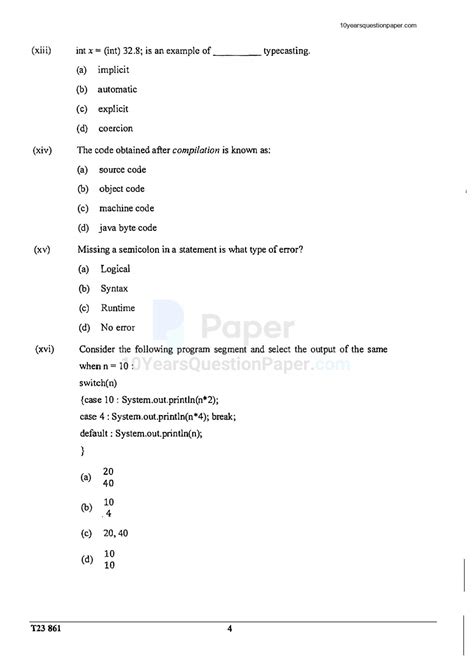 Icse 2023 Computer Applications Question Paper For Class 10