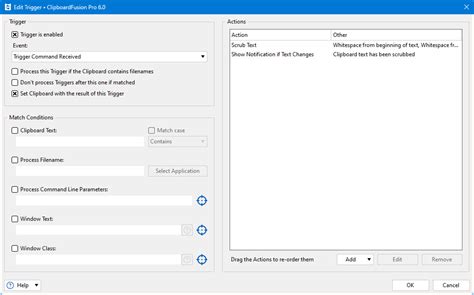Triggers • Features • Clipboardfusion By Binary Fortress Software
