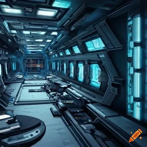Interior Space Station Concept Art