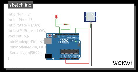 motion detector wokwi esp32 stm32 arduino simulator