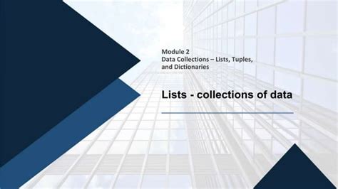 python pcep lists collections of data ppt