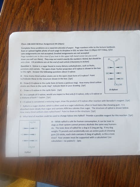Solved Chem 108 S02D Written Assignment 4 20pts Complete Chegg Com