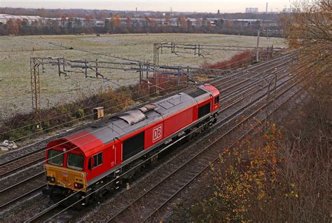Db Cargo Class 66 66086 Halebank With Frost Covered Fie Flickr