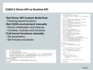 NVIDIA CUDA PPT D Graphics Computer Software And Applications